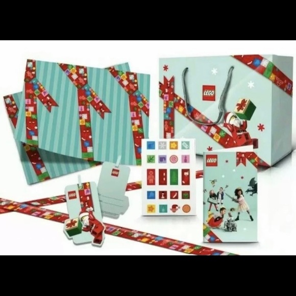 Lego | Holiday | Lego Vip Gifting Set Christmas Card Wrapping Paper Tag ...